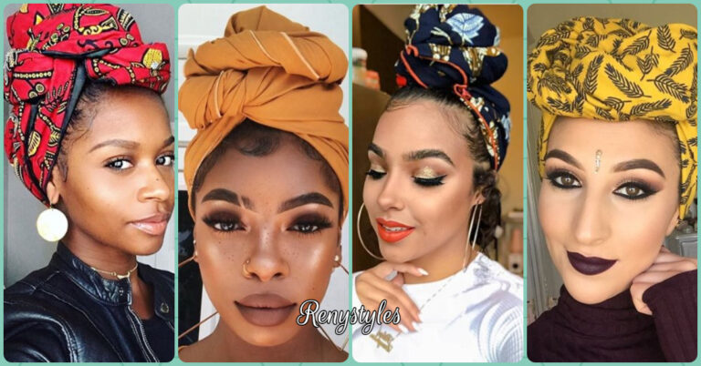 20 Beautiful and Creative Head Wrap Styles - Reny styles