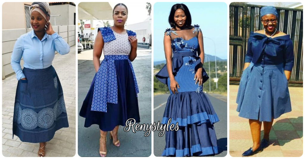 Shweshwe Dresses Designs from South African - Reny styles