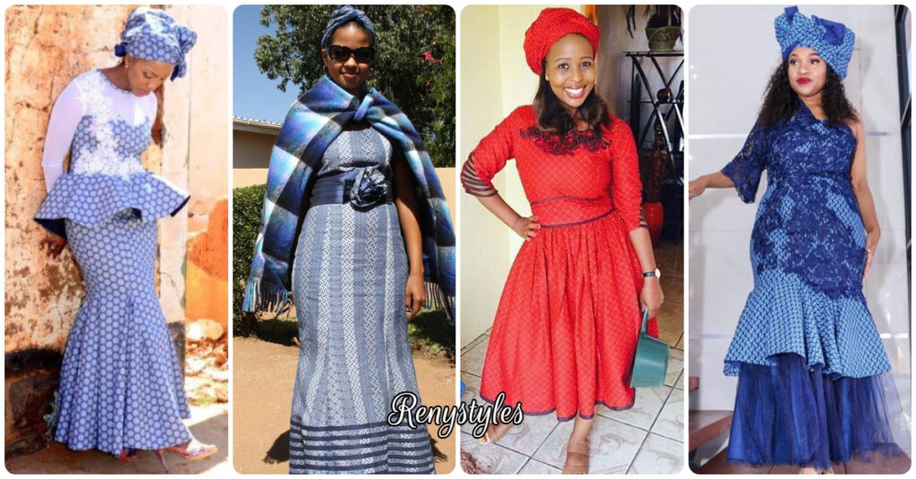 Best Shweshwe Fashion Outfits Designs - Reny styles