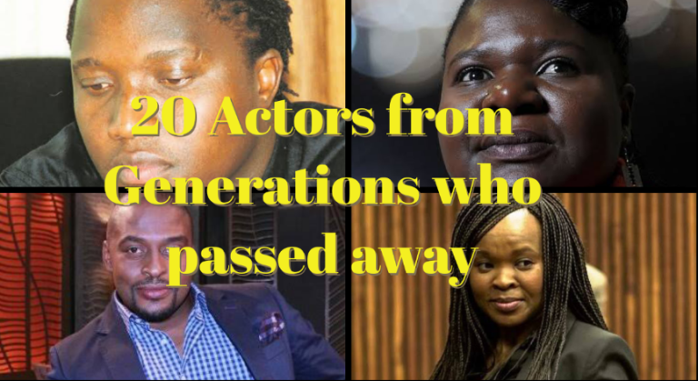 20 Actors from Generations who passed away. - Reny styles