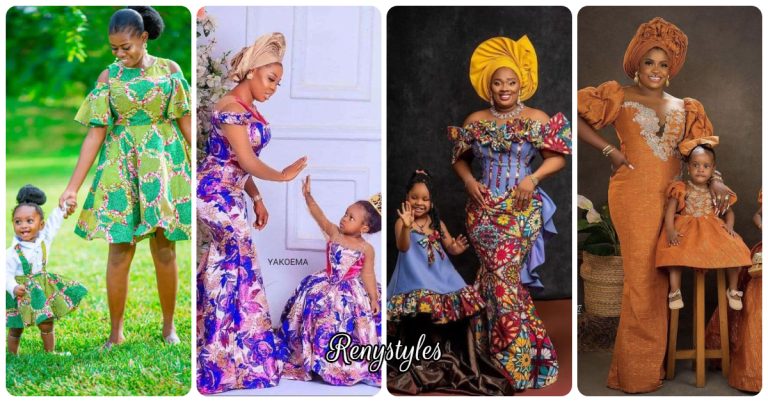 Ankara Styles of Mother and Daughter for All Delightful Mothers ...