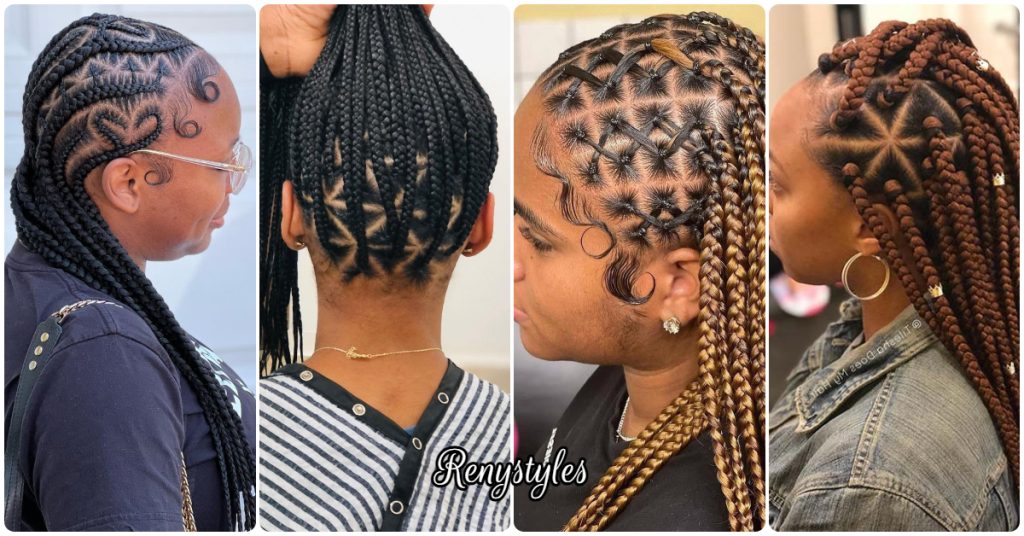 Triangle Braids Hairstyle Ideas - Reny styles