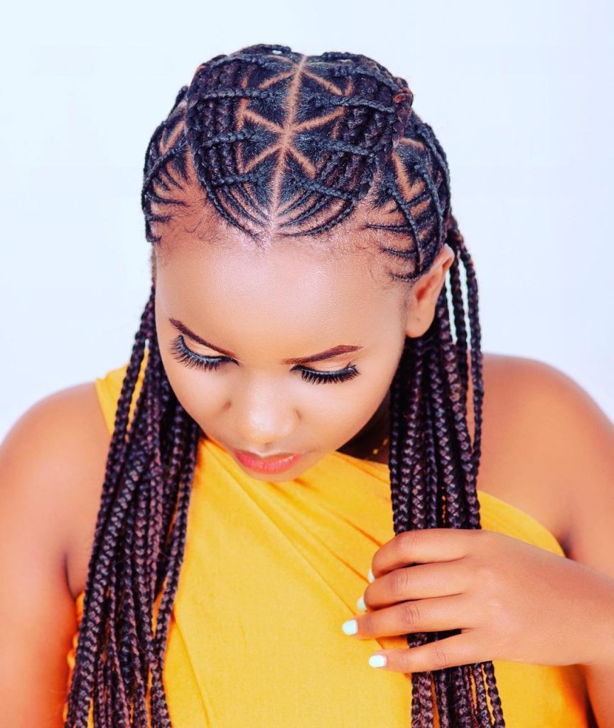 Triangle Braids Hairstyle Ideas - Reny styles