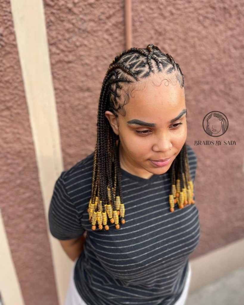 Triangle Braids Hairstyle Ideas - Reny styles