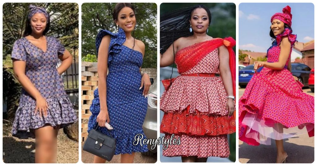 Shweshwe traditional dresses - Reny styles
